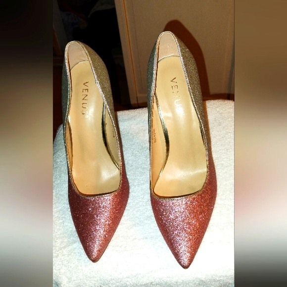 VENUS | Shoes | Venus Sparkle Pink Ombr 5 Heels Size 9 | Poshmark